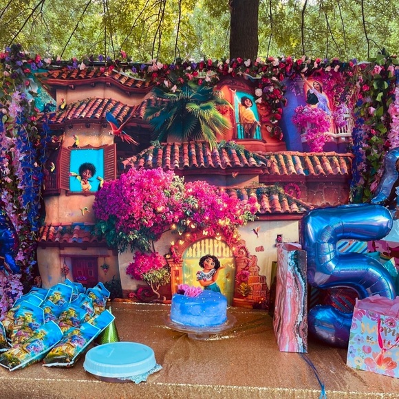 Disney | Party Supplies | Encanto Party Backdrop With Balloons | Poshmark